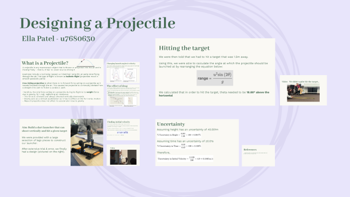 Projectile Motion Lab by Ella Patel on Prezi