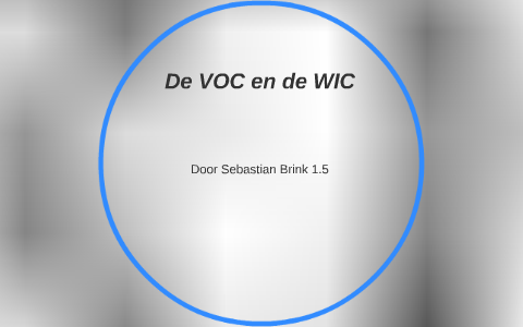 De VOC en de WIC by on Prezi