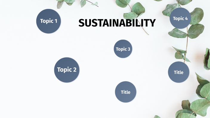 SUSTAINABILITY by DHARANEESH S R on Prezi