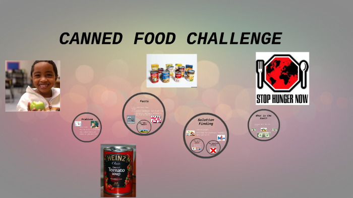 CANNED FOOD CHALLENGE by tanyal chitwood on Prezi