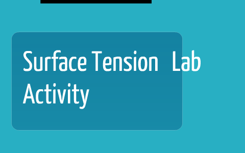 Surface Tension Lab by Andrew Thiery on Prezi