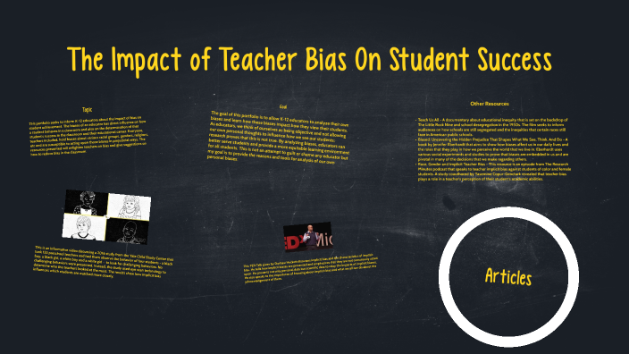 The Impact of Teacher Bias On Student Success by Nevone Blount on Prezi