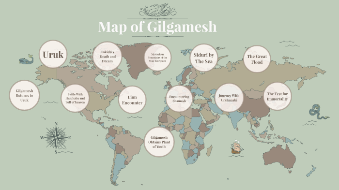 Epic of Gilgamesh Map by Carson Sellers on Prezi