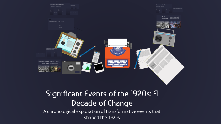 Significant Events of the 1920s: A Decade of Change by kanyn dohrmann ...