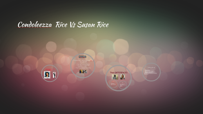 Condoleezza Rice Vs Susan Rice by Janna Ali on Prezi