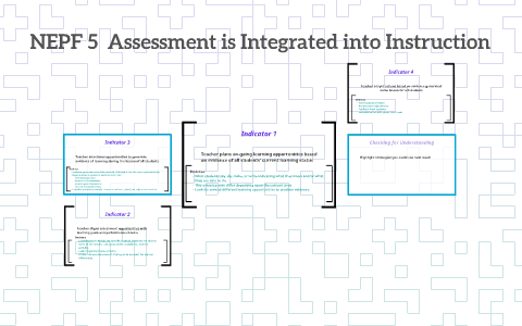 NEPF 5 Assessment is Integrated into Instruction by on Prezi