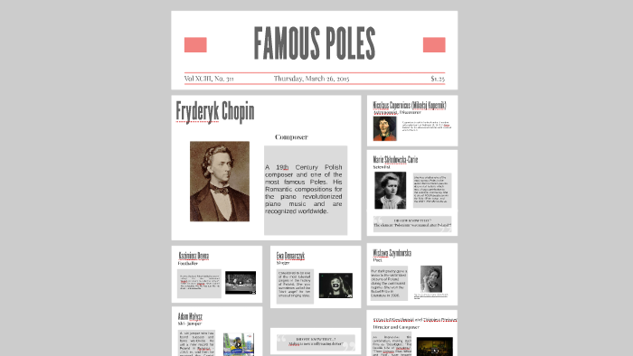 FAMOUS POLES by on Prezi