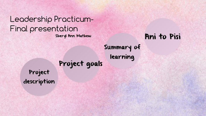 Leadership practicum final presentation by sheryl Mathew on Prezi