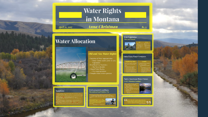Water Rights in Montana by Anna Christman on Prezi