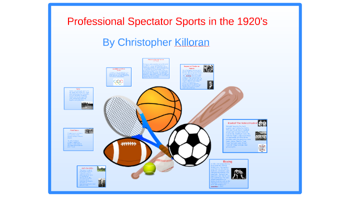 PROFESSIONAL SPECTATOR SPORTS IN THE 1920'S by Christopher Killoran on ...