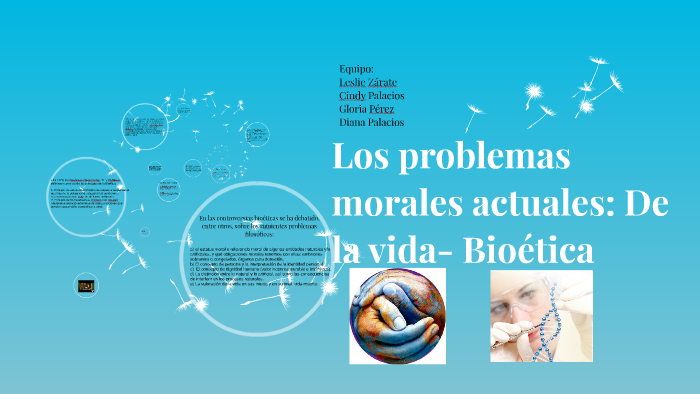 Los problemas morales actuales: De la vida- Bioética by Leslie Zarey on ...