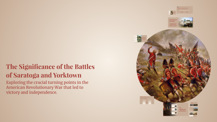 The Significance of the Battles of Saratoga and Yorktown by Matthew ...