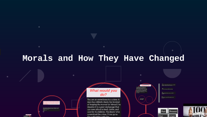 Morals and How they have changed over time by Alexzandria Kimble on Prezi