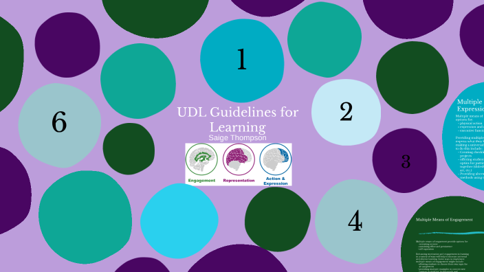 UDL Guidelines for Learning by saige thompson on Prezi