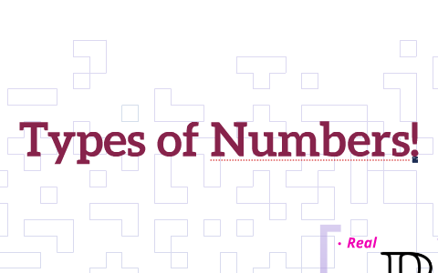Types of Numbers by Kori Eisenhart