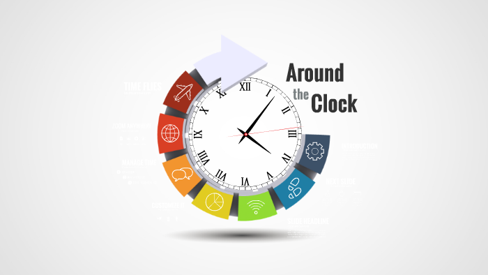 Around The Clock Prezi Template By Prezi Templates By Prezibase On Prezi