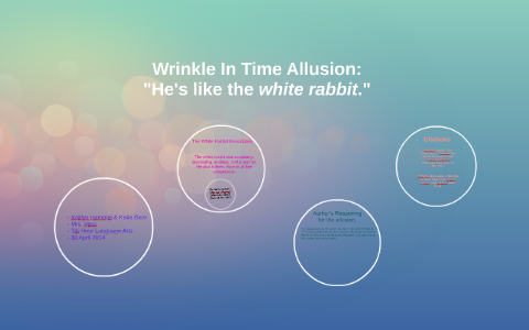 Wrinkle In Time Allusion: "He's like the white rabbit." by Kaitlyn ...