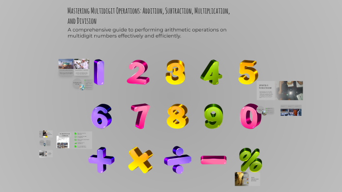 Mastering Multidigit Operations: Addition, Subtraction, Multiplication ...