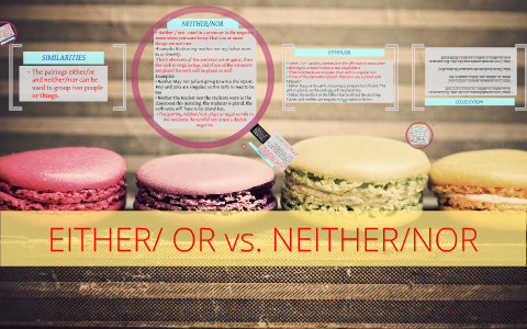 EITHER/ OR vs. NEITHER/NOR by emily harper on Prezi