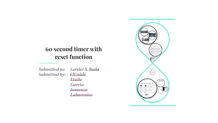 60 second timer with reset function by Aj Garcia on Prezi