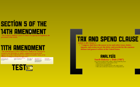 §5 of the 14th Amendment and The Taxing and Spending Clause by Dave ...