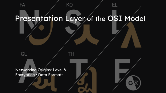 🔤 Networking Origins: Encryption • Data Formats – Presentation Layer ...