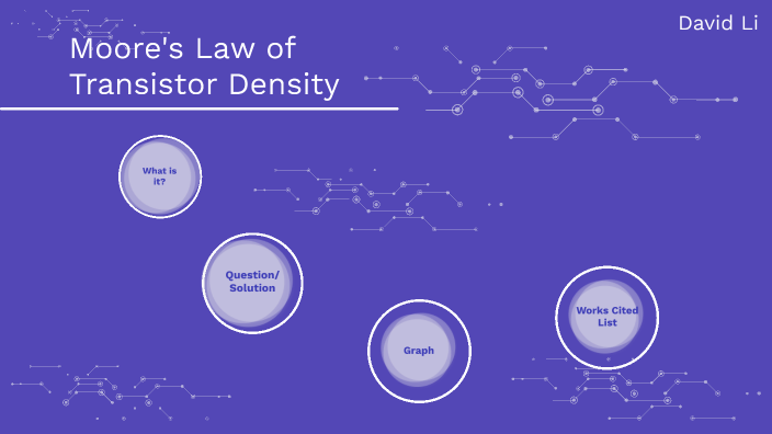 Moore's Law of Transistor Density - Exponential Functions by David Li ...
