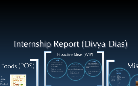 Internship Report by Divya Dias on Prezi