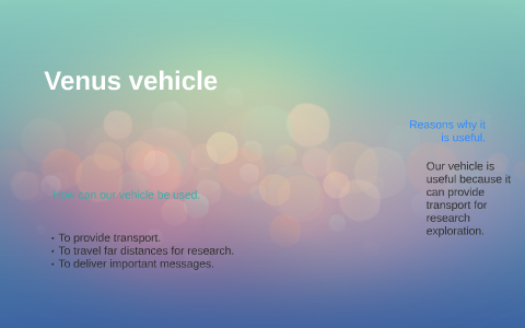 Venus vehicle by on Prezi