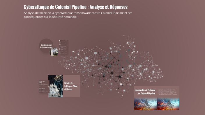 Cyberattaque de Colonial Pipeline : Analyse et Réponses by Elliott Rci ...
