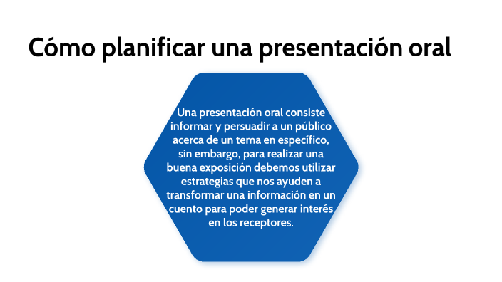 Cómo planificar una presentación oral by JHONN XAVIER ZARATE NONO on Prezi