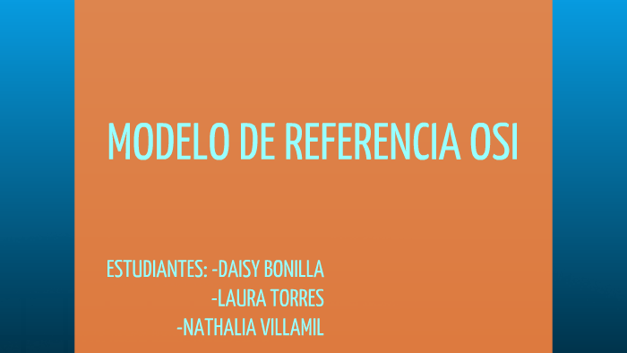 "MODELO OSI" by Daisy Bonilla on Prezi