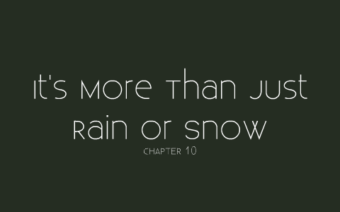 It's More Than Just Rain or Snow by Brooke Bretting on Prezi