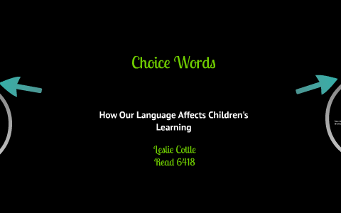 Choice Words by Leslie Cottle on Prezi