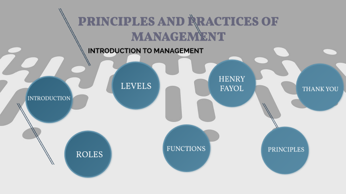 principles and practices of management by TANVI MORE on Prezi