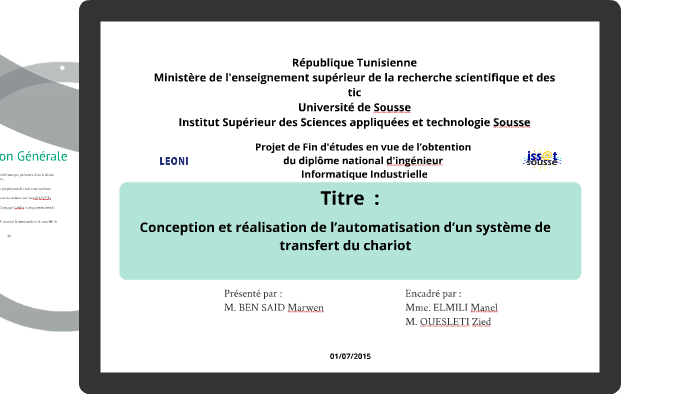Soutenance PFE Ingénieur II by Marwen BEN SAID on Prezi