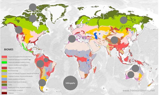Biomes - Annotated World Map by Sienna Wood on Prezi