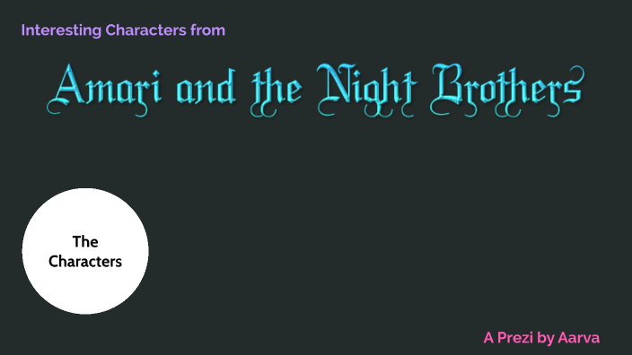Amari and the Night Brothers Culminating Activity by AV - 06VU 837348 ...