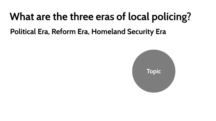 The Three Eras of Policing by hannah hicks on Prezi