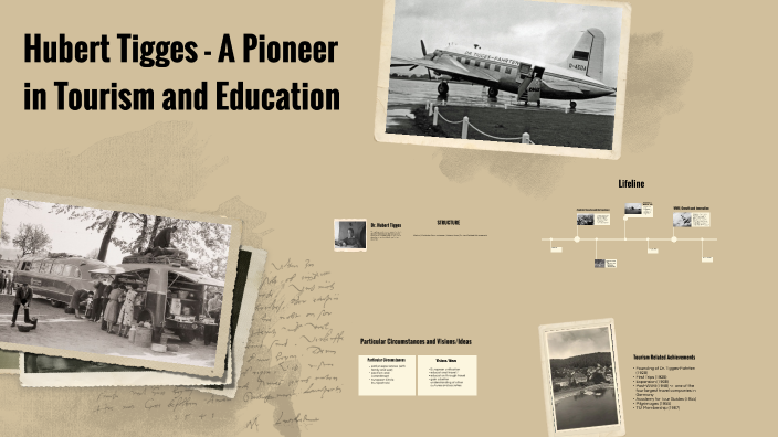 Hubert Tigges - A Pioneer in Tourism and Education by Heidi Mühlbach on ...