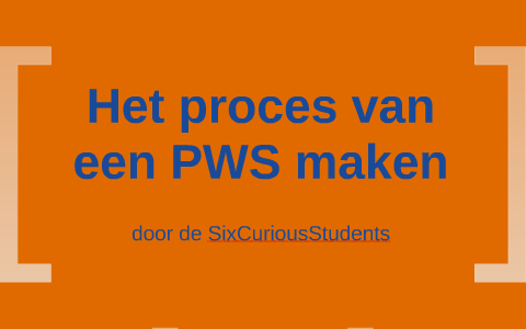 Het proces van een PWS maken by Johan van de Wetering on Prezi