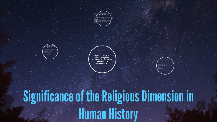 Significance of the Religious Dimension in Human History by Felix ...