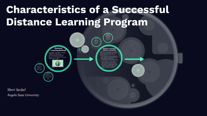 Characteristics of a Successful Distance Learning Program by Sheri ...