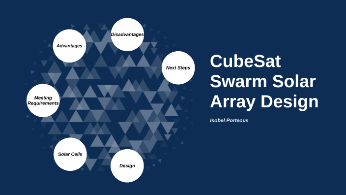 Cubesat Swarm Solar Array Design by Isobel Porteous on Prezi