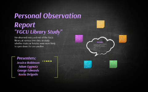 Personal Observation Report by Jessica Robinson on Prezi