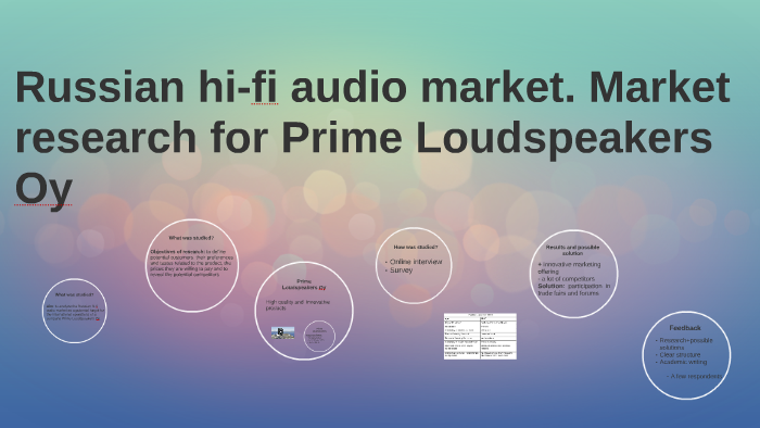 Russian hi-fi audio market by Anna Semenova on Prezi