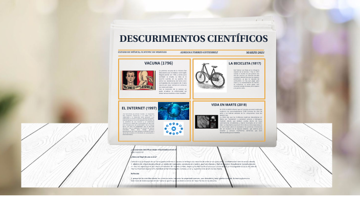 DESCUBRIMIENTOS CIENTIFICOS by OLEYDA POLETT CHALE TORRES on Prezi