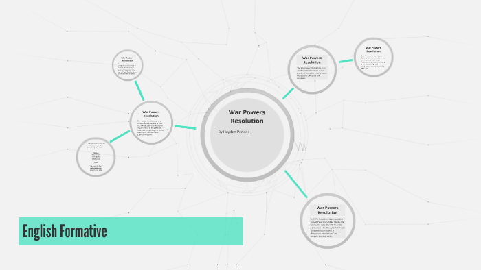 War Powers Resolution by Hayden Perkins