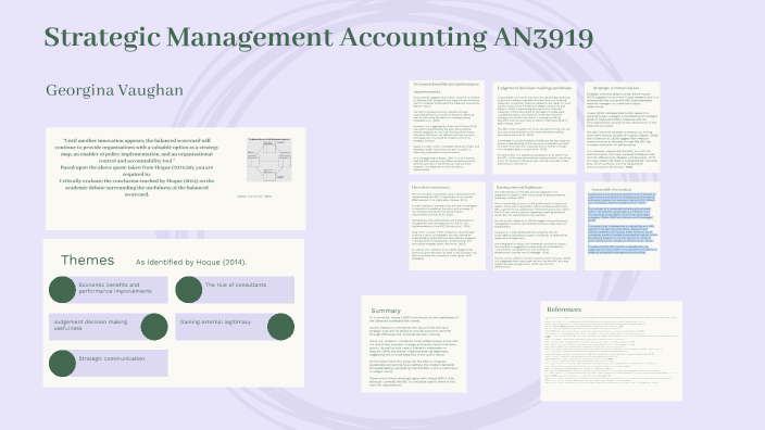 SMA balanced scorecard by Georgina Vaughan on Prezi