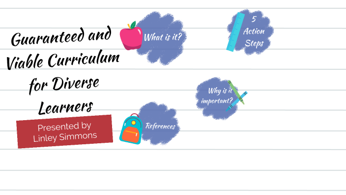 Guaranteed and Viable Curriculum for Diverse Learners by Linley Simmons ...